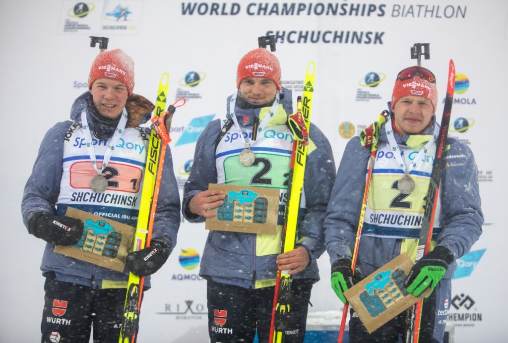 SEIDL Elias, HAFENMAIR Erik, ENGELMANN Albert (GER) - IBU Youth and ...